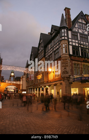 The Chester Grosvenor Hotel at Christmas, Chester, Cheshire, England ...