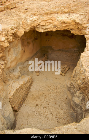 Masada water cistern Stock Photo - Alamy