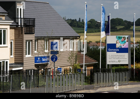 UK house builder Barratt Developments new housing estate Stock Photo ...