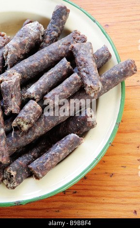 Dry wors, South African dried sausage, Cape Town, South Africa Stock ...