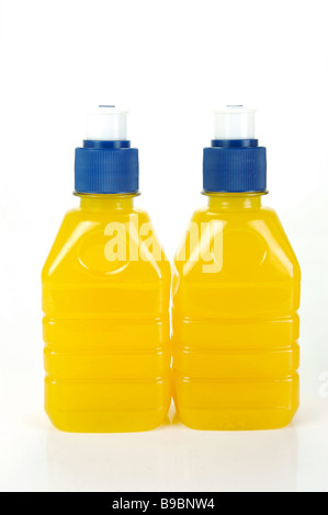 Pop top juice bottles isolated against a white background Stock Photo ...