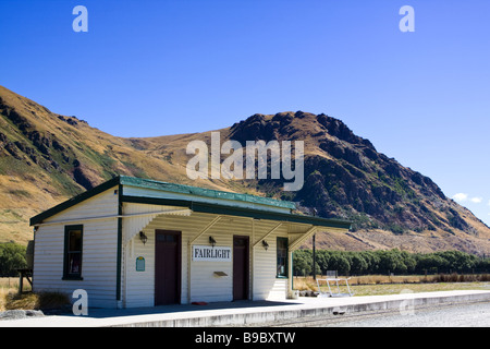 NEW ZEALAND Fairlight Kingston Flyer passenger steam train runs between ...