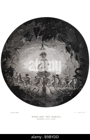 An illustration from 'A Midsummer-Night's Dream' (1907), featuring the ...