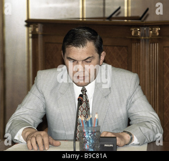 Security Council secretary Alexander Lebed left and chairman of the ...