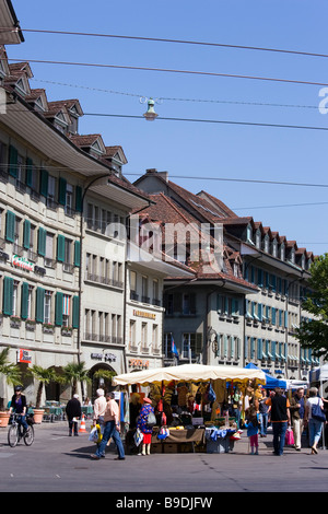 Market at Bärenplatz Old Town Berne Canton of Berne Switzerland Stock ...