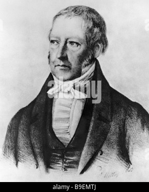Georg Wilhelm Friedrich Hegel (1770-1831). German philosopher Stock ...