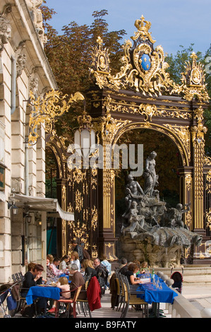 Sidewalk cafe in Place Stanislas, Nancy, Lorraine, France Stock Photo ...