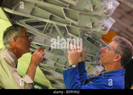 Airbus A380 wing production at Broughton Near Chester, UK Stock Photo ...