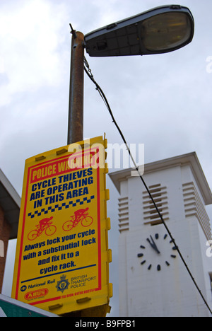 Bicycling warning signs Stock Photo - Alamy