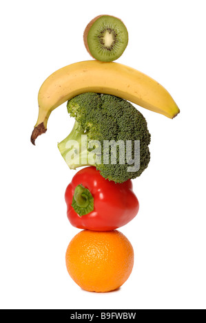 Five A Day - red fruit and vegetables Stock Photo - Alamy