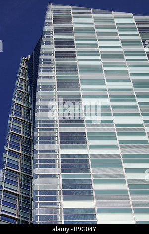 Office building 30 Crown Place, London, England, showing glass and ...