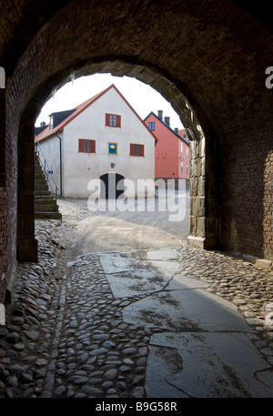 Side entrance to Varberg Castle in Sweden Stock Photo - Alamy