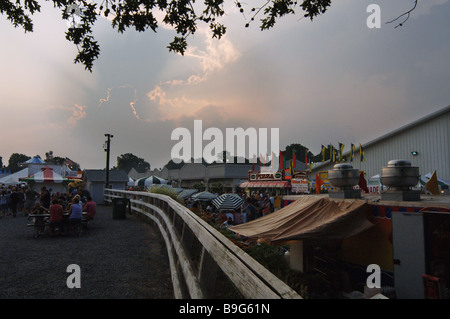 Sunset Over County Fair Stock Photo - Alamy