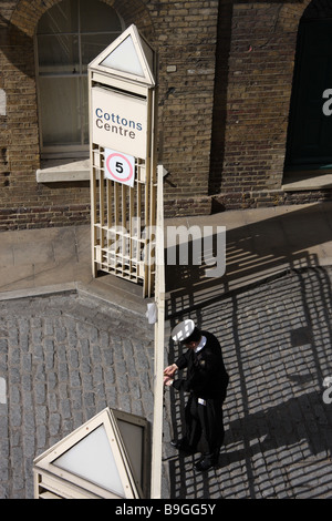 London, England, UK. Security guard outside the Cabinet Office, 70 ...