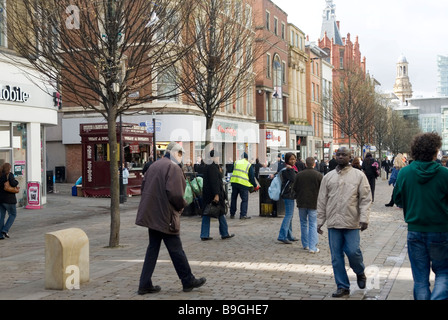 Busy Market Street, Manchester, England Stock Photo - Alamy