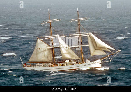 The 1918 43m sail training ship the brig Astrid Stock Photo - Alamy