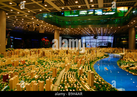 Scale model of the city in the Shanghai Urban Planning Museum Stock ...
