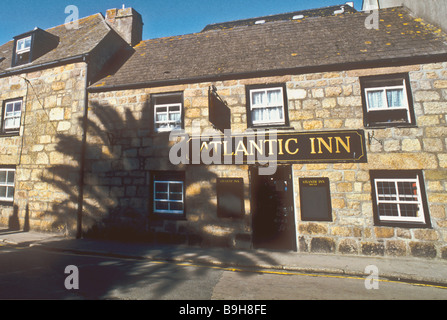 The Atlantic Inn pub, St. Mary's Isles of Scilly, Cornwall UK Stock ...