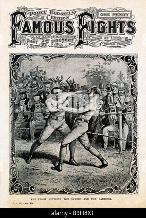 Vintage print of famous bare-knuckle boxer Jem Mace (1831 - 1910 Stock ...