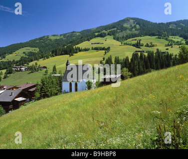 Austria Tyrol Alpbachtal Inneralpbach chapel summer North-Tyrol ...