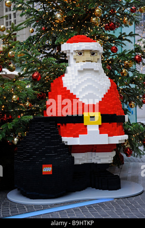 A Lego Santa Claus, or Father Christmas, in the snow Stock Photo - Alamy