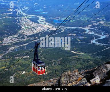Jasper Tramway, gondola, cablecar, Alberta, Canada Stock Photo - Alamy