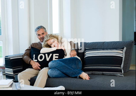 harmony concept. mature man looking up with hope. happy man under ...