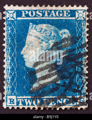 Two Penny Blue Victorian Postage Stamp more rare than the Fasmous Stock ...