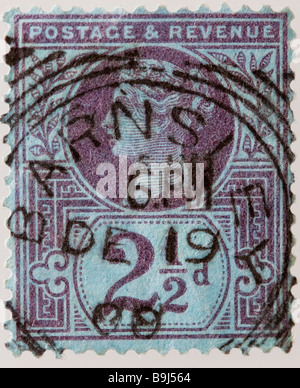 Postage stamp Two Pence Halfpenny Stock Photo - Alamy