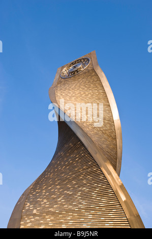 Modern clock tower in Stratford E15 London United Kingdom Stock Photo ...