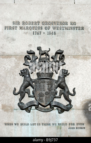 jonathan wylder's statue of sir robert grosvenor, first marquess of westminster, belgrave square ...