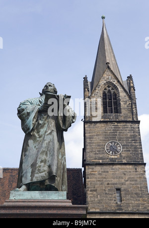 Germany Thuringia Erfurt Am Anger Luther-monument city statue statue ...