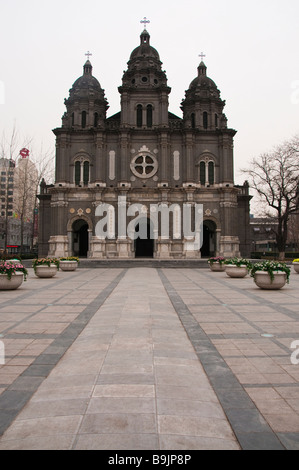 ASIA Beijing CHINA Catholic Church Front Elevation Chinese architecture ...