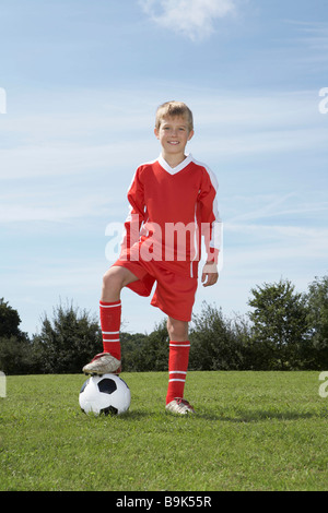 Young Male footballer standing Stock Photo: 23163475 - Alamy