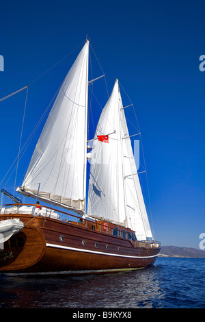 Turkey, Aegean coast, Bodrum, Lady Christa Gulet (traditional Turkish ...