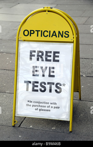 opticians, eye test, optician, eye tests Stock Photo - Alamy