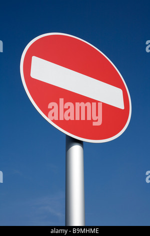 A no entry sign for traffic - one of the many traffic signs to observe ...