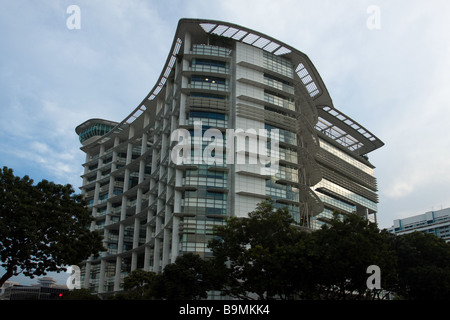 Building of Singapore National Library, Singapore, Asia, opened in 2005 ...