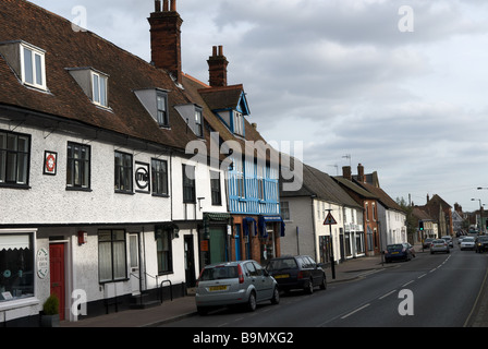 Needham Market high street near Ipswich, Suffolk, UK Stock Photo - Alamy