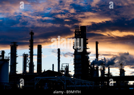 Canada, Quebec Province, Quebec Levis City, oil refinery Stock Photo ...