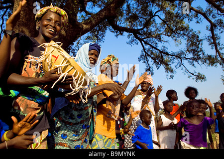 Senegal, Tambacounda region, Diakhaba, village of the Mandinka ethnic ...
