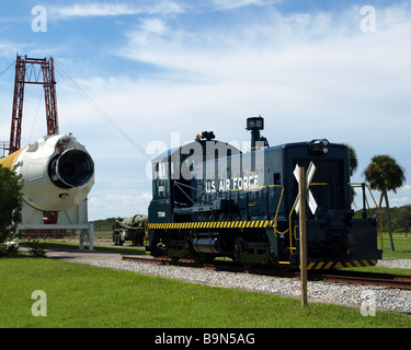 THE U S AIR FORCE LOCOMOTIVE USED TO MOVE TITAN ROCKETS TO THE LAUNCH ...