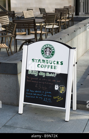 Starbucks coffee stand Stock Photo - Alamy