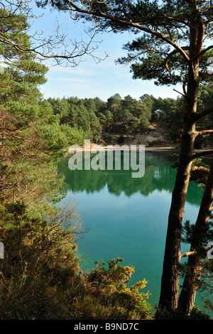 The blue pool. Dorset Stock Photo - Alamy
