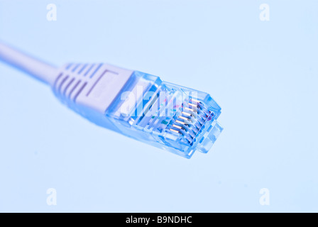 Photo of a network cable, ready to plug in Stock Photo - Alamy