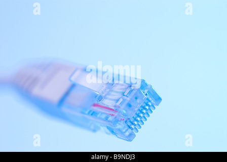 Photo of a network cable, ready to plug in Stock Photo - Alamy