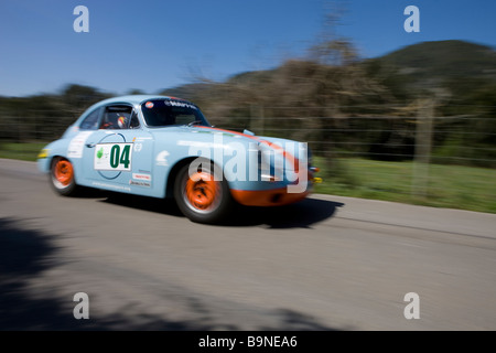 1963 Porsche 356 Roadster sports car in gulf racing colours Stock Photo ...