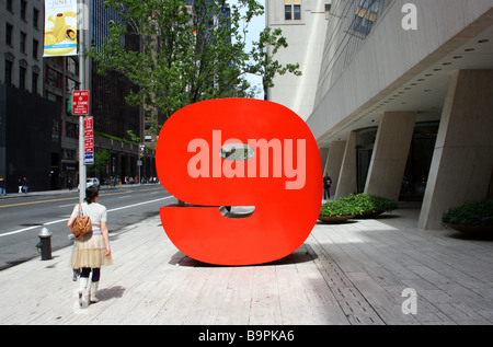 Ivan Chermayeff s Red 9 sculpture Nine West 57th Street Midtown ...