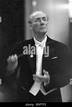 conductor Yevgeny Mravinsky Stock Photo - Alamy