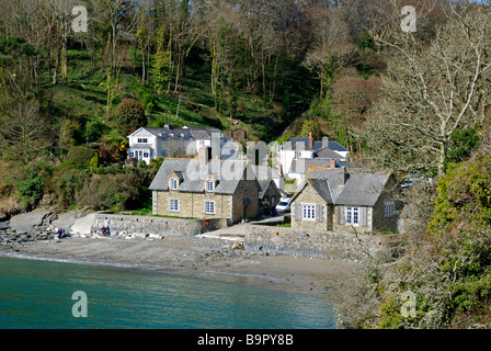 On The Riverside beach at Durgan, Cornwall, England, UK Stock Photo - Alamy